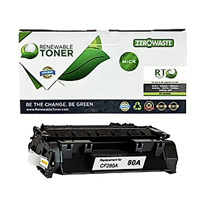 Renewable Toner Compatible Toner Cartridge Replacement for HP 80A CF280A ( Black , 1 pk )