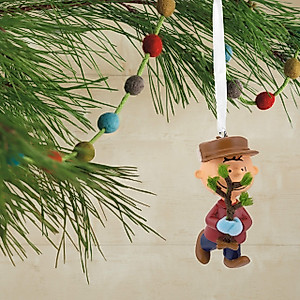 Hallmark Peanuts Charlie Brown with Tree Christmas Ornament