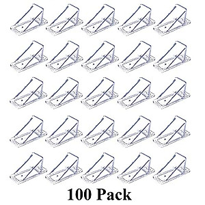 JSP Manufacturing V2-Mini Roof Guard Snow Guard Prevent Sliding Ice Snow Stop Buildup Plastic Multipack-Multicolor (100, Clear)