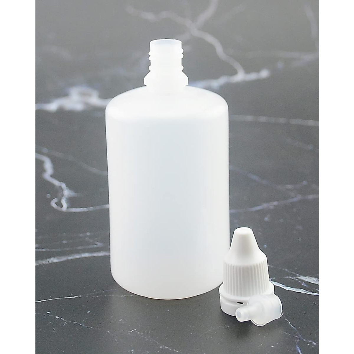 10pcs 50ml Plastic Dropper Bottles, CCHW Empty Plastic Squeezable Eye Dropper bottle LDPE with Childproof Cap (10)
