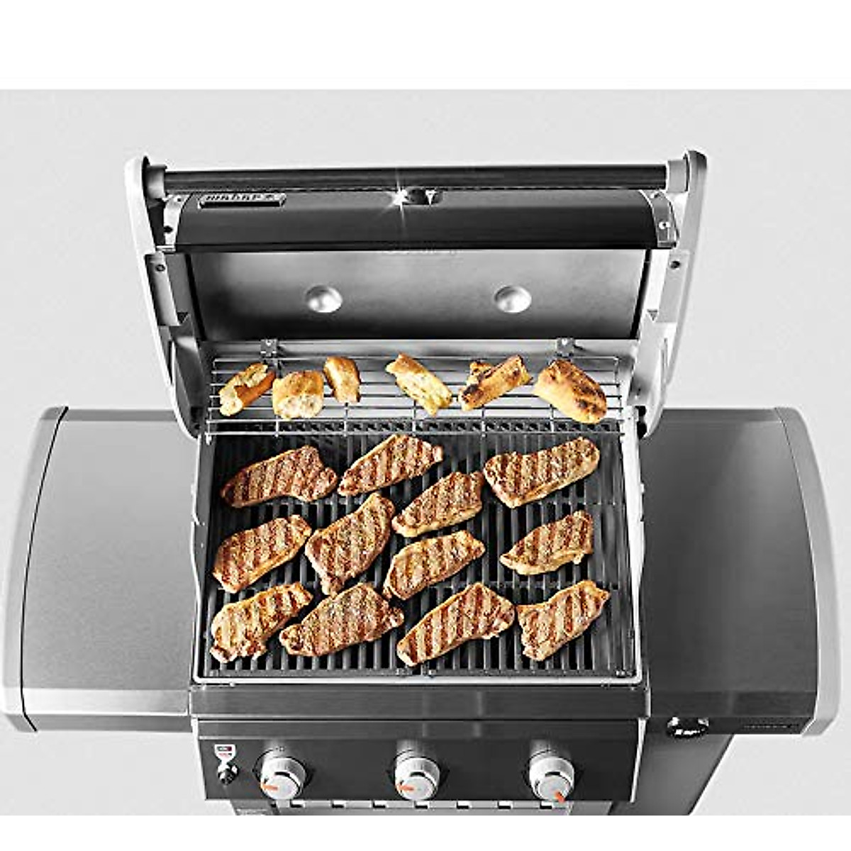 Uniflasy 7524 Cooking Grates for Weber Genesis E and S 300 Series, (19.5 x 12.9 x 0.5) Genesis E310 E320 E330 S310 S320 S330 Gas Grill, Genesis Grill Parts Replacement Cast Iron Grill Grates, 7528