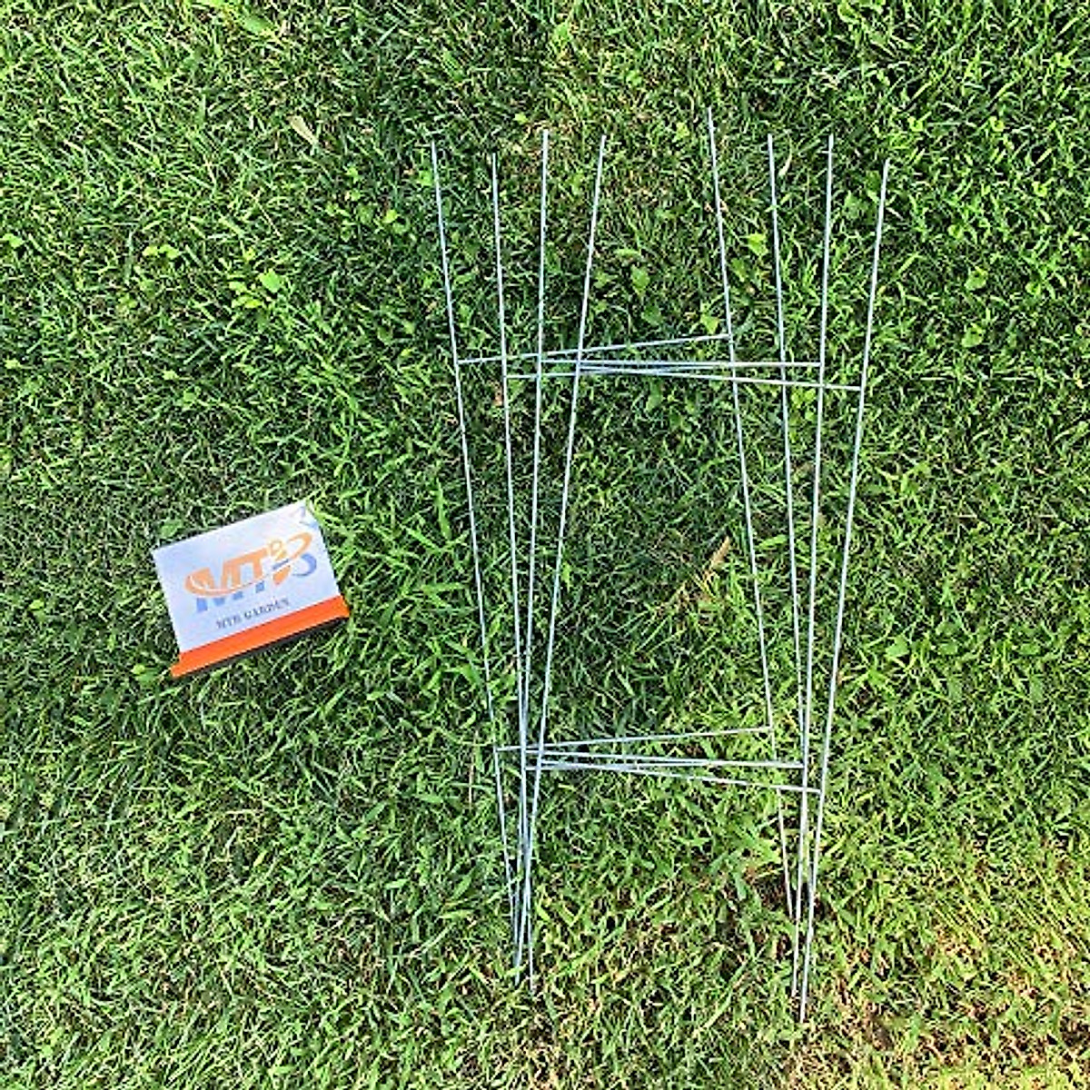 MTB H Frame Wire Stakes 30 x10-inch (Pkg of 5) 9ga Metal -Yard Sign Stakes for Advertising Board,Yard Stakes for Signs,Lawn Sign Holder