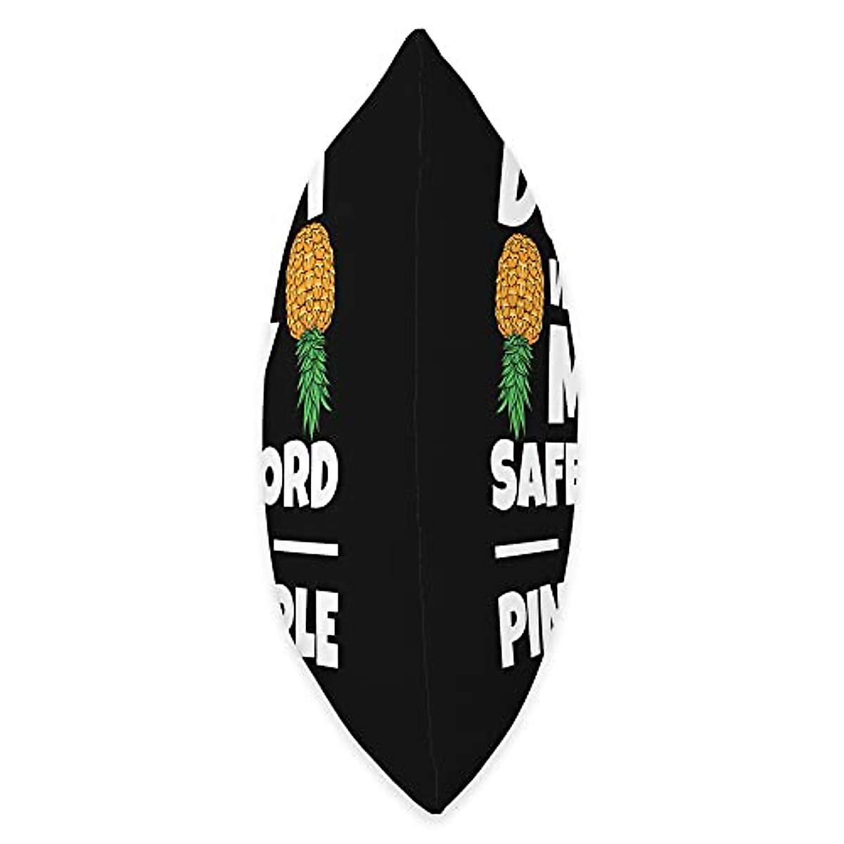 Swinger Upside Down Pineapple Apparel My Safeword is Pineapple Upside Down Swinger Men Women Throw Pillow, 18x18, Multicolor