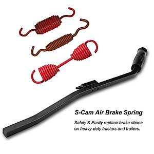 Bestong 5081 S-Cam Air Brake Spring Tool Compatible for Heavy-Duty Tractors and Trailers Diesel Drive Semi-Truck Replace Brake Shoe