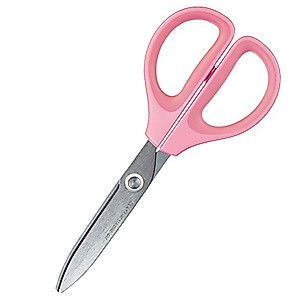 Kokuyo Saxa Scissors, Pink, Standard Blade, Symmetrical Handle for Both Right-Hand and Left-Hand, Japan Import (HASA-280P)