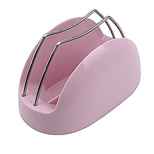 Multi Purpose Storage Holder Organizer Home Cutting Board Pot Pan Lid Rack Napkin Holder (Pink)