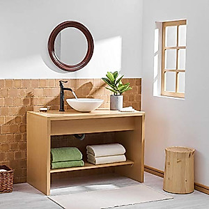 Vessel Sink Faucet Oil Rubbed Bronze Waterfall Single Handle Lever One Hole Bathroom Mixer Tap Deck Mount