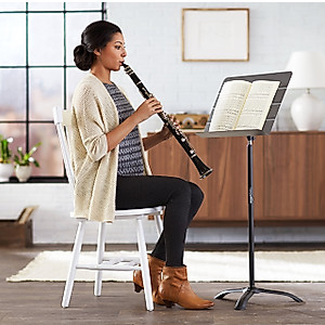 Amazon Basics Portable Sheet Music Stand - Black