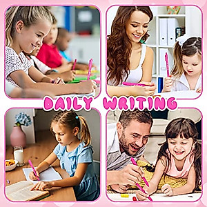 36 Pcs Baby Shower Ballpoint Pens Favors Bulk It's a Boy or Girl Pens Blue Pink White Retractable Gel Ink Pens for Guests Gifts Office School Teacher Student Writing Journal Supply (Girl Elephant)