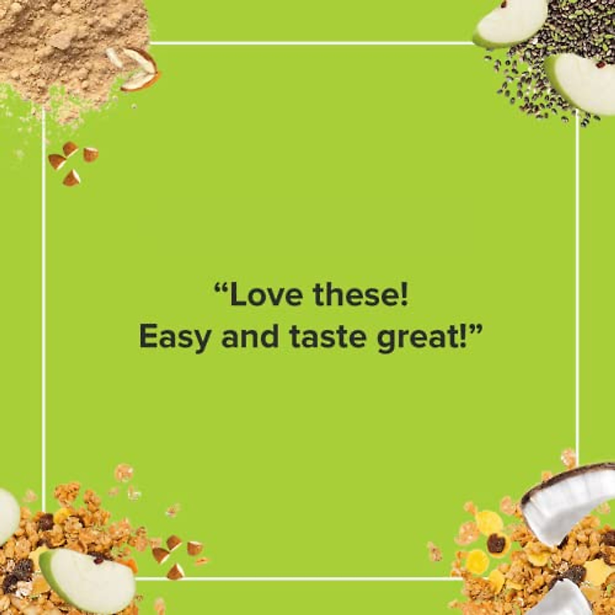 Real Made Organic Overnight Oats Apple Coconut, 5 Meals 2.12oz Packets, No Sugar Added, Certified Organic Non - GMO, Vegan, Gluten Free Ingredients, Great Source of Protein and Fiber