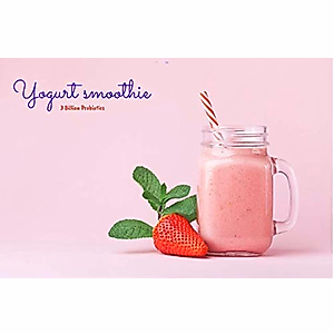 Pumjil Ice Cream Mix, Probiotic Soft Serve Ice Cream Mix, Ideal for Frozen Yogurt and Smoothies, 59 servings per Box Soft Serve Mix, Net WT 1.98lbs(Strawberry)