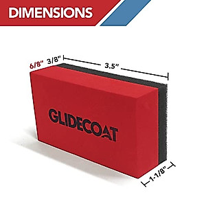 Glidecoat Ceramic Coating Applicator Sponges 6 Pack- Applicator Pads Detailing for Cars, Boats, Motorcycles, Motorhomes, Quad Bikes and More - Non-Absorbing - Effortless Application On Any Vehicle!