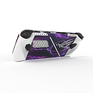 PlayVital 2 Set Protective Skin Decal for ROG Ally, Custom Stickers Vinyl Wraps for ROG Ally Handheld Gaming Console - Purple Deep Space