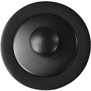 Westbrass D4972-12-62 1-1/2" Bath Waste & Overflow Assembly with Pull Drain Stopper and Two-Hole Faceplate Top Elbow - SCH. 40 PVC, Matte Black (12-Pack)