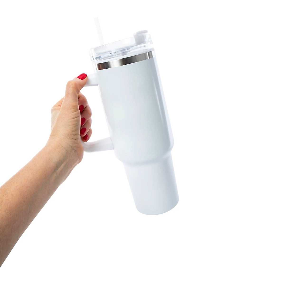 O'JAY Insulated 40oz Tumbler with Handle and Straw Lid - 100% Leak-Proof - Cupholder Friendly Travel Mug - Stainless Steel Insulated Tumbler with lid and straw - Gifts for Women Men Him Her.