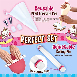 Cheffun Cooking Aprons for Kids - Toddler Apron Kids Chef Hat and Tools Real Cooking Baking Set for Kids for Ages 4 5 6 7 8-12 Years Old Kitchen Accessories Cookies Dress Up Pretend Role Play