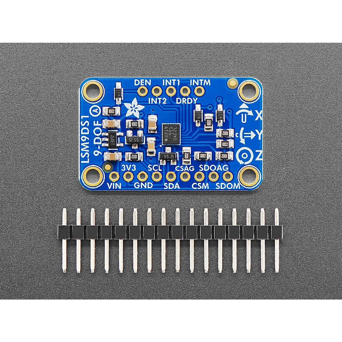 Adafruit (PID 3387) 9-DOF Accel/Mag/Gyro+Temp Breakout Board - LSM9DS1