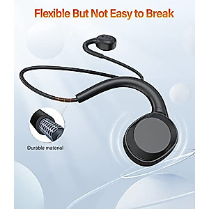 PTYOO Bone Conduction Headphones, Open-Ear Bluetooth 5.3 Headphones with Microphone, Sweat Resistant Sports Earbuds Wireless Earphone for Running Workout Cycling