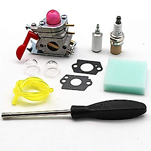 kipa Carburetor Maintence Kit for Poulan Husqvarna 530071811 P4500 P4500E PP26E PP025 PP125 PP258TP PP258TPC PP325 SM705 SM706 Trimmer Pole Pruner ZAMA C1U-W19 358.791530 25cc Craftsman Weedeater