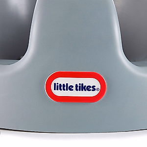 Little Tikes My First Seat Infant Toddler Foam Cushion Floor Support Seat Baby Chair, Grey
