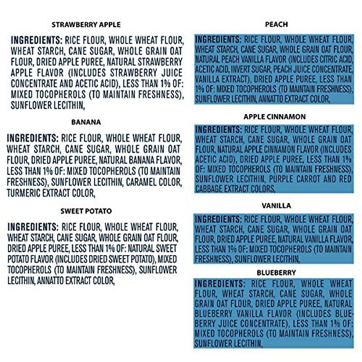 Gerber Puffs Variety Pack - 1 Banana, 1 Sweet Potato, 1 Peach, 1 Apple Cinnamon, 1 Vanilla, 1 Blueberry, 2 Strawberry Apple - 1.48 OZ each (8 CT)