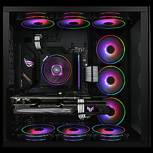 Persberg 100pcs Computer Cooling Fan Mount Screws, M5x10 Black Computer PC Case Fan Screws Black for 70mm, 80mm, 90mm, 92mm, 120mm, 140mm PC Cooling Fan Mount Screws- Screw kit (FANSCREW)(120-19)