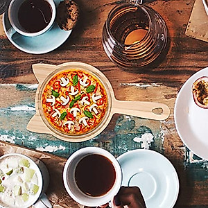 Wooden Cheese Board with Handle Cat Shaped Unfinished Chartuterie Board Chopping Board for DIY Painting 5 Inch (Color : As Shown2, Size : 26.7X15.2X1.5CM)