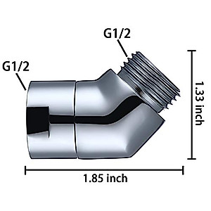 G-Sunny Handhold Shower Elbow Adapter Shower Head Elbow Adapter (135degree)