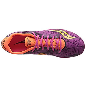 Saucony Women's Shay XC4-W, Raspberry/Vizi Orange, 6 M US