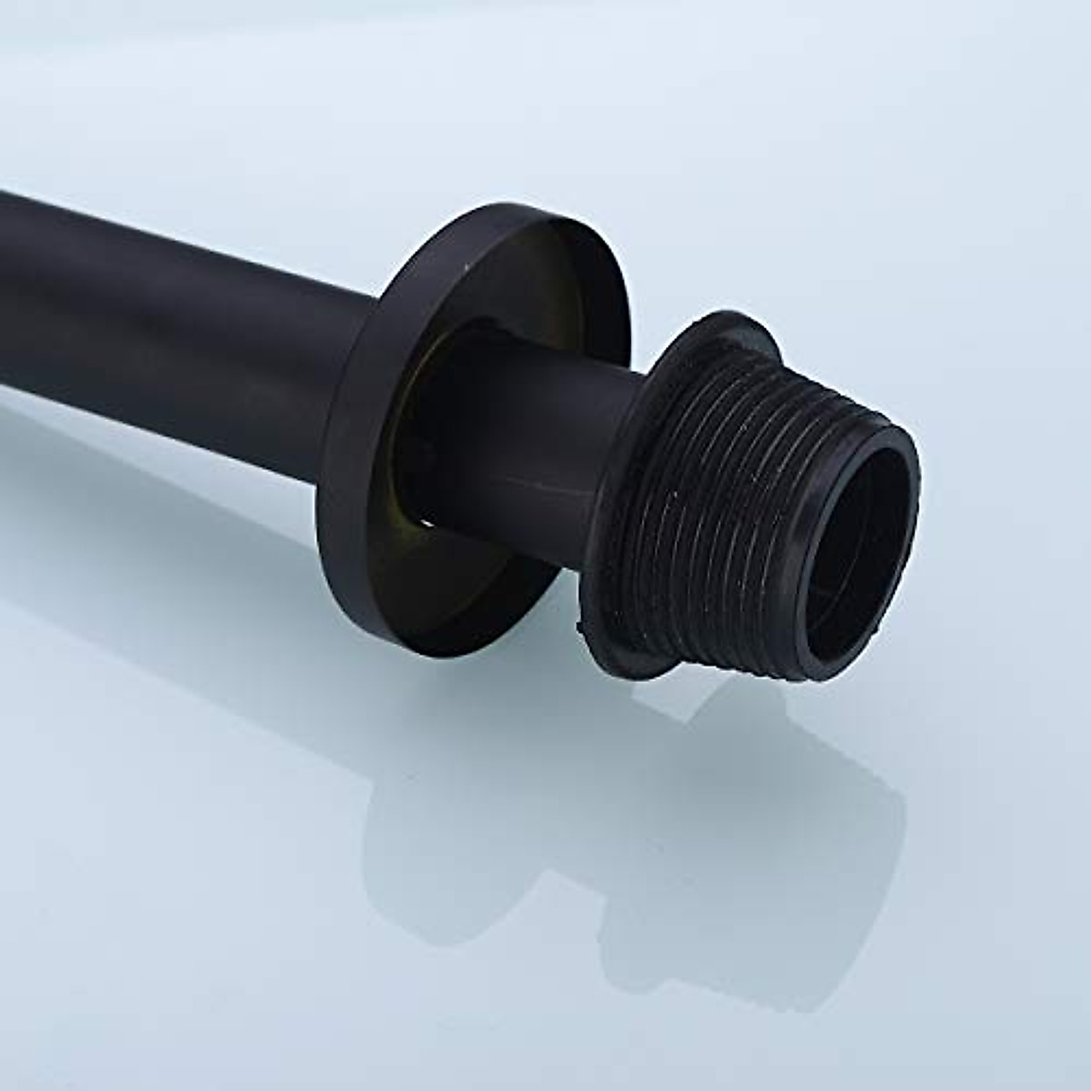 Bottle Trap Brass, Nicmondo 1 1/4 Round Bottle P-Trap Decorative Lavatory Basin Sink Waste Traps Drain Tube Kit Adjustable Height, Matt Black