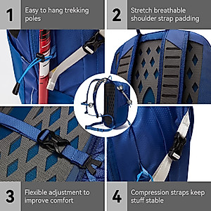 KAILAS 22L Hiking Daypack Lightweight Backpack for Women/Men Waterproof Camping Travel Outdoor Backpack