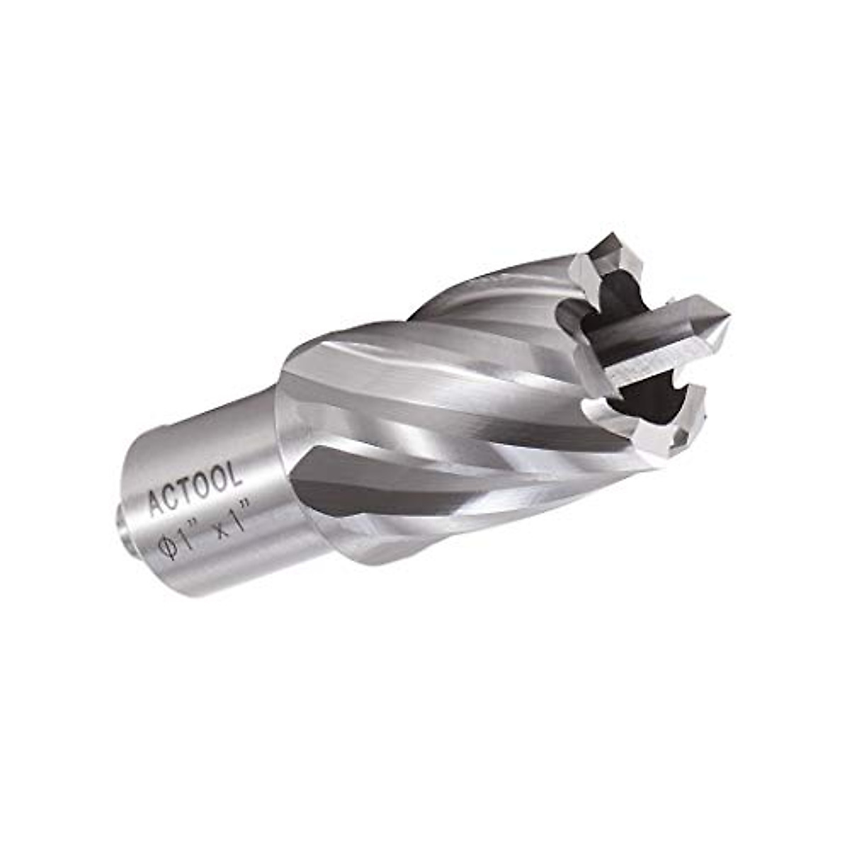 ACTOOL 1" Diameter × 1" Depth of Cut HSS ANNULAR Cutter with 3/4'' Weldon Shank