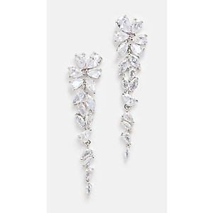 SHASHI Women's Estelle Earrings, White Gold, One Size