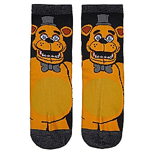 Bioworld Five Nights at Freddy's Kids Freddy and Chico Character Crew Socks 2 Pair (10-4)