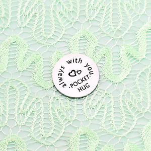 Generic Pocket Hug Token Gift A Love Token Love Charm Deployment Gift Military Gift(always with u)