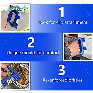 Kelcie's Pick Brush Cleaning Tool For Horses - Easy To Use - Slip Proof - Hoof Pick and Brush - Best Horse Grooming Tool - Great Grip Horse Brush