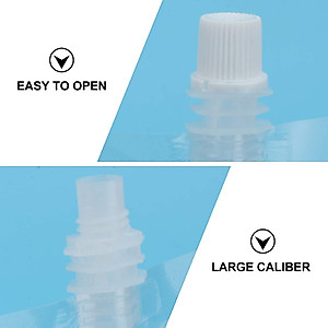 50pcs 250ml Drink Pouches Bags Drinks Flasks Juice Bags Flasks Cruise Pouch Stand up Drink Container for Cold Hot Drinks