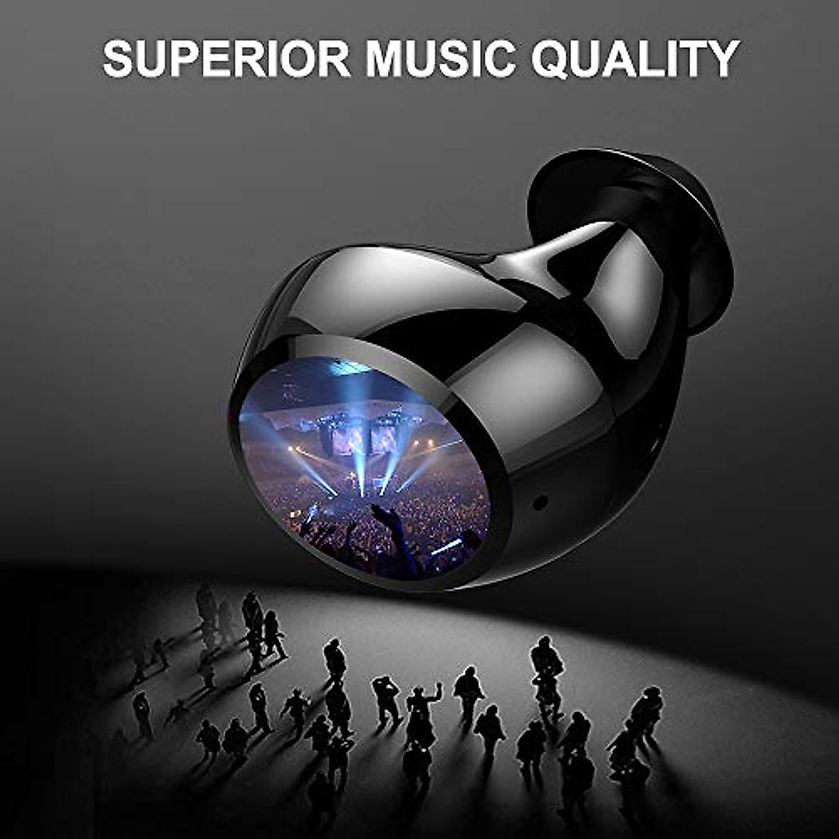 MuGo Wireless Earbuds, Bluetooth Headphones Wireless Earphones with Immersive Sound, Bluetooth 5.0 Headset with Mic, In Ear Headphones with Noise Cancelling, 25H Playtime Charging Case, IP7 Waterproof