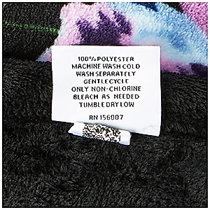 Vera Bradley Women's Plush Throw Blanket, Fleece, Floating Plum Pansies, 80 X 50