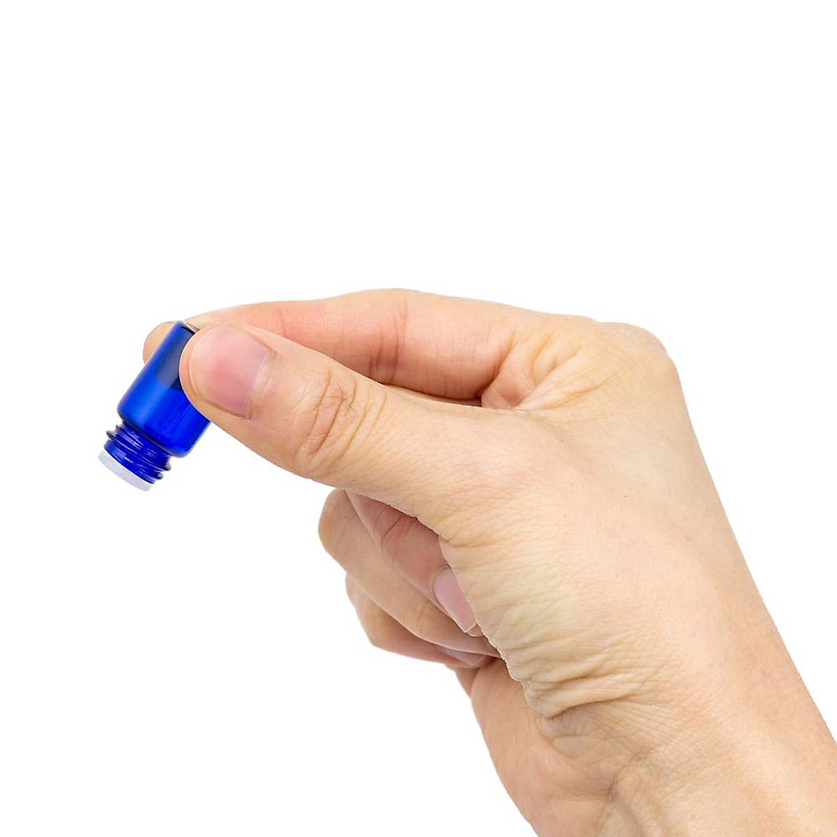 ZEJIA Essential Oil Bottles, 2ML Mini Glass Oil Bottles, 24 Packs Oil Vials Sample Bottles, Anointing Oil Bottles with Black Caps, 2 Droppers