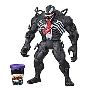 Spider-Man Maximum Venom, Venom Ooze 12.5-Inch Figure with Ooze-Slinging Action, Can of Ooze, Ages 4 and Up