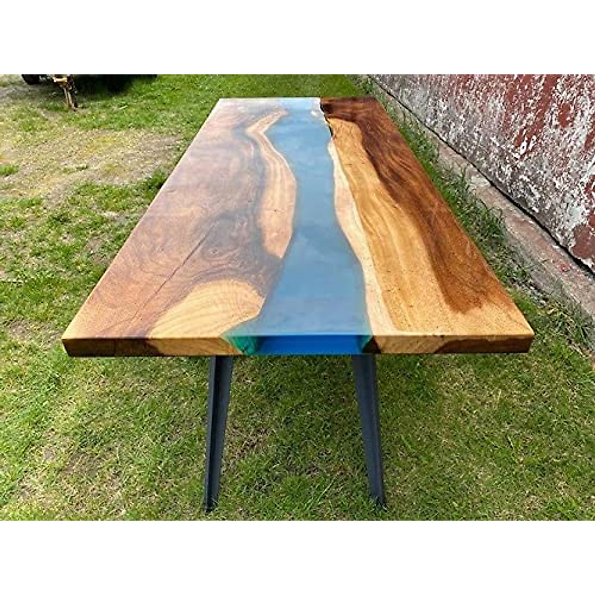 Epoxy Table, Live Edge Wooden Table, Epoxy Resin River Table, Natural Wood,Dining table, Natural Epoxy Table, Resin Table
