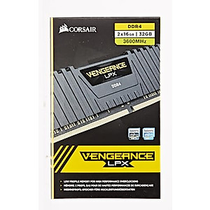 Corsair Vengeance LPX 32GB (2x16GB) DDR4 3600MHz C16 Desktop Memory (High Performance Overclocking, Pure Aluminum Heatspreader, Custom Performance PCB) Black