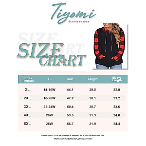 TIYOMI Womens Plus Size Tops Mock Neck Long Sleeve Shirts Turtleneck Raglan Tunics with Pocket Fall Winter 2XL Drawstring Loose Comfy Sweatshirt Solid Casual Colorblock Black Red Plaid Pullover