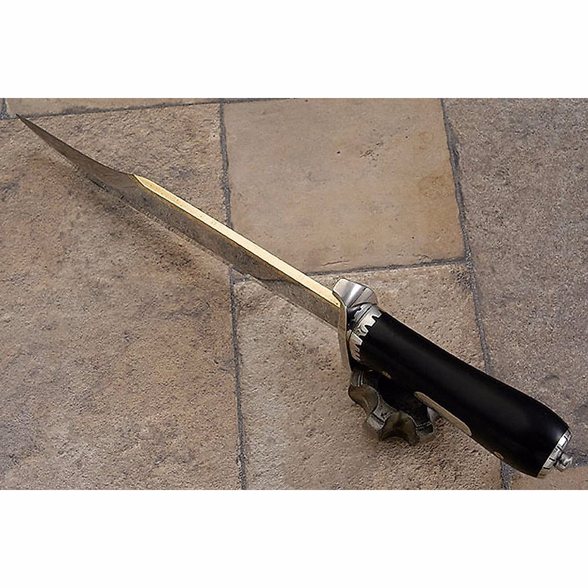 hunting knives Iron Mistress knife Beautiful Custom Handmade D2 Steel Bowie Knife in handle Micarta Iron Mistress Hunting knife, HK-875, Silver, Black, Brown