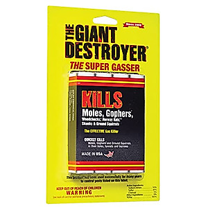 Atlas Giant Destroyer 00333 Gas Bomb - Gopher, Mole and Rat Killer - Pack of 2 4packs (8 Total)