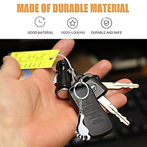 COLLBATH 3pcs Key Chain Car Key Holder Car Key Ring Metal Keychain Friendship Keys Holder Decorative Keyring Foot Shape Keyring Bag Hanging Key Ring Foot Shaped Keychain Footwear Bags Baby