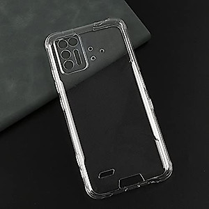 Ytaland for Umidigi Bison GT Case, with 2 x Tempered Glass Screen Protector. (3 in 1) Crystal Clear Silicone Shockproof TPU Bumper Protective Phone Case Cover
