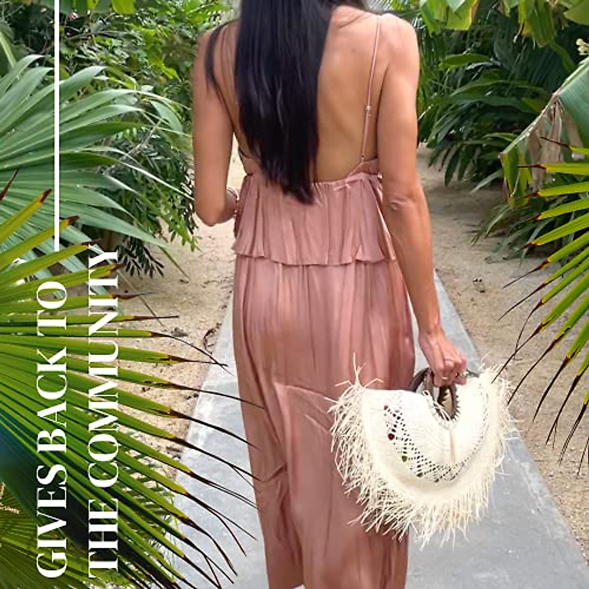 BOHOPHY Toquilla Straw bag with Tassel, Straw Tote Bags, Beach Handbag, Beach Totes for Women, bolsas de verano