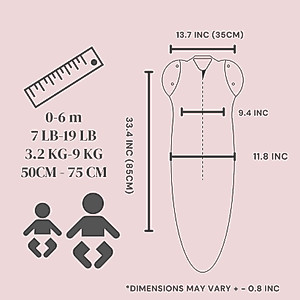 Baby Swaddle, Newborn to 6 Months Babies,0 Cotton, Easy to use with Zipper, Hat is Gift, Transition Swaddle Bag, Unisex, Arms Free in and Out swaddling, Long Sleeve Sleeping Sack (Multi)